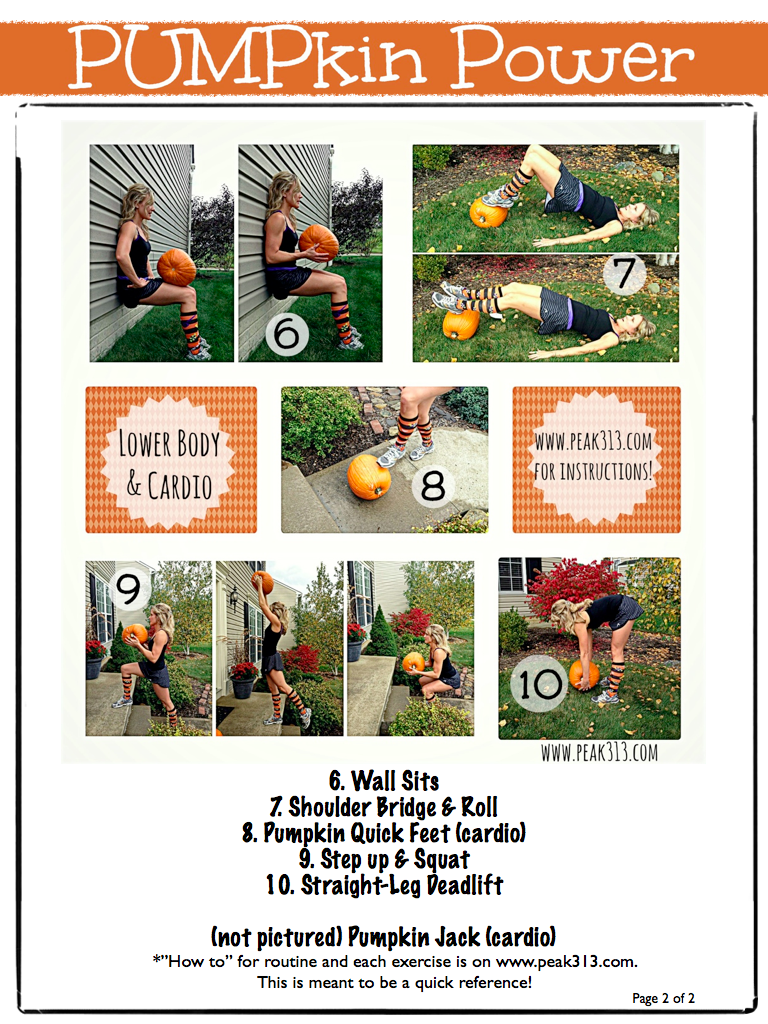 PUMPkin Power: Full Body Workout Using a Pumpkin! + Pumpkin Protein ...
